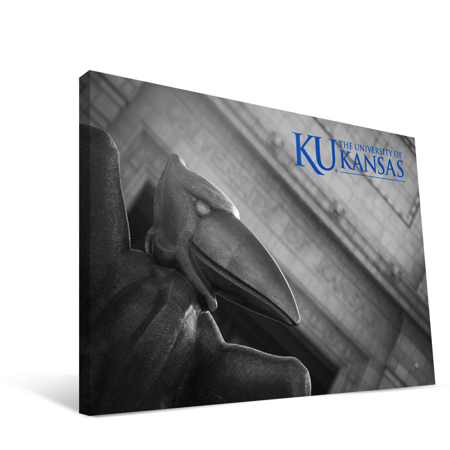 Kansas Jayhawks Jayhawk Statue Canvas Print – Paulson Designs