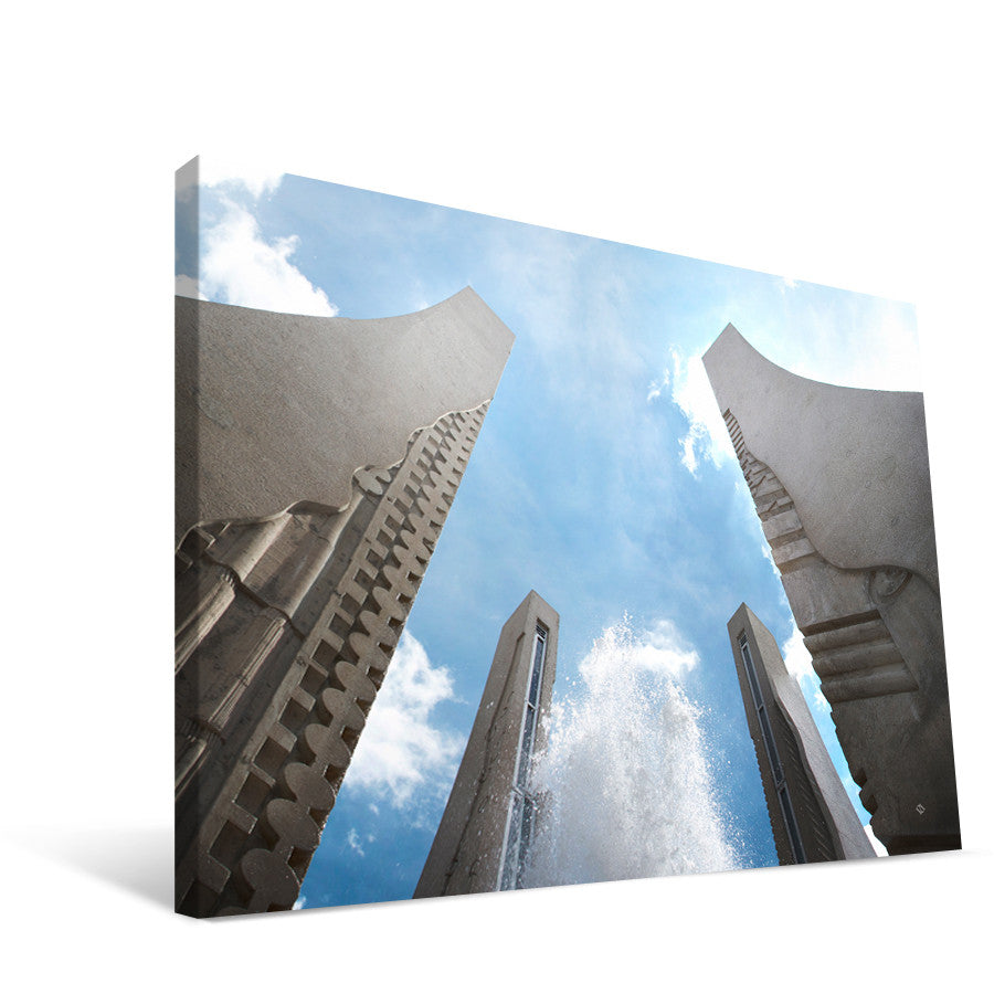 Purdue Boilermakers Engineering Fountain Canvas Print – Paulson Designs