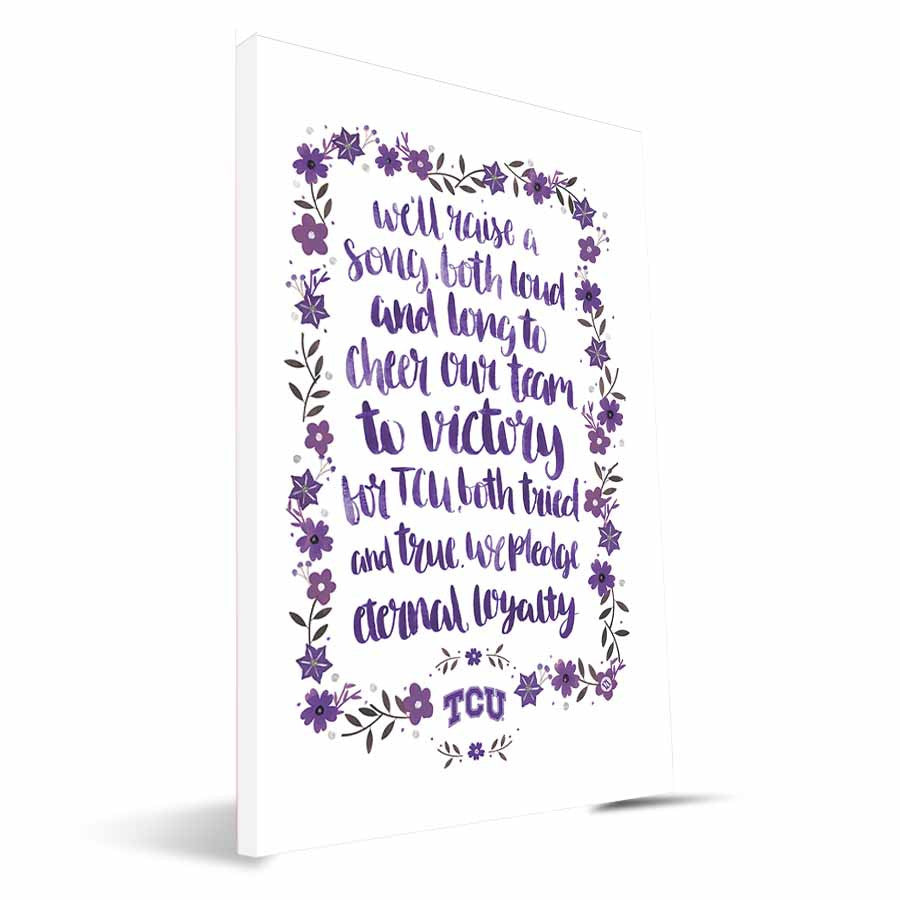 TCU Gifts | TCU Horned Frogs Hand-Painted Song | Texas Christian ...