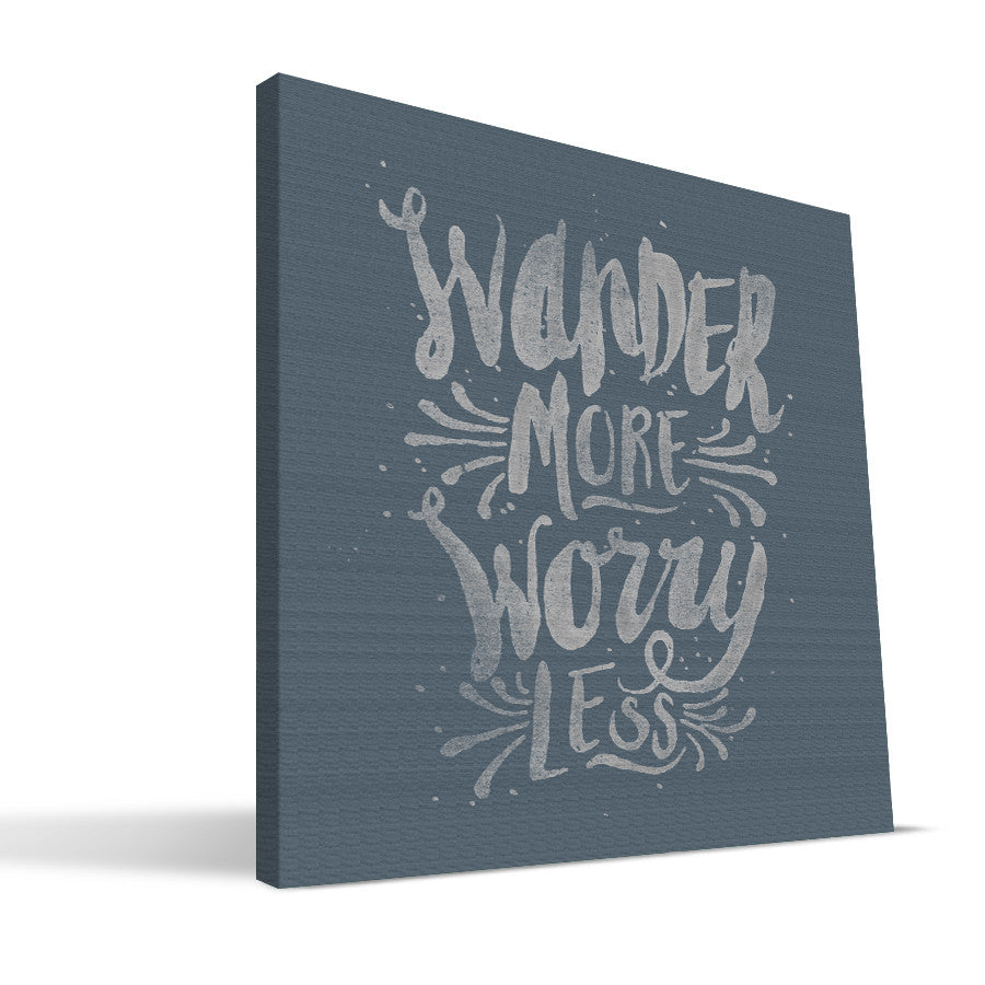 Travel Canvas | Wander More | Worry Less | Wander Canvas | Wanderlust ...